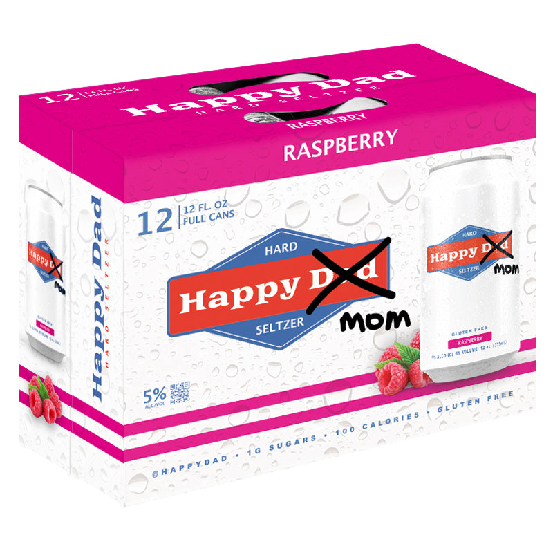 Happy Dad Hard Seltzer Happy Mom Raspberry - Beer - 12x 12oz – Bourbon ...